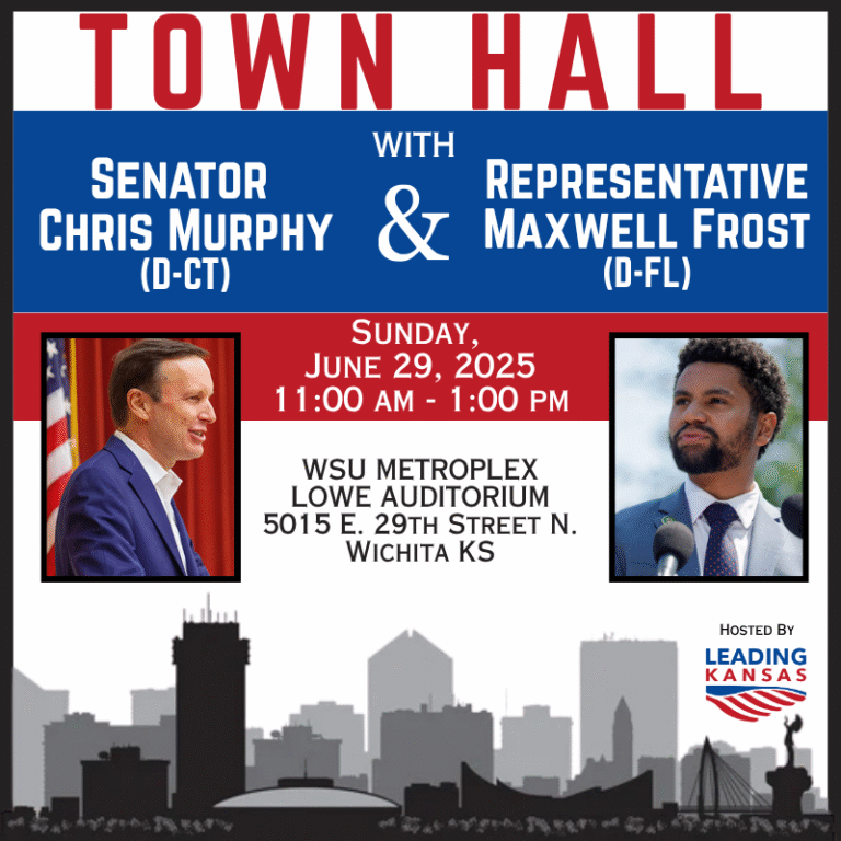 Leading Kansas Wichita Town Hall with US Senator Chris Murphy and US ...
